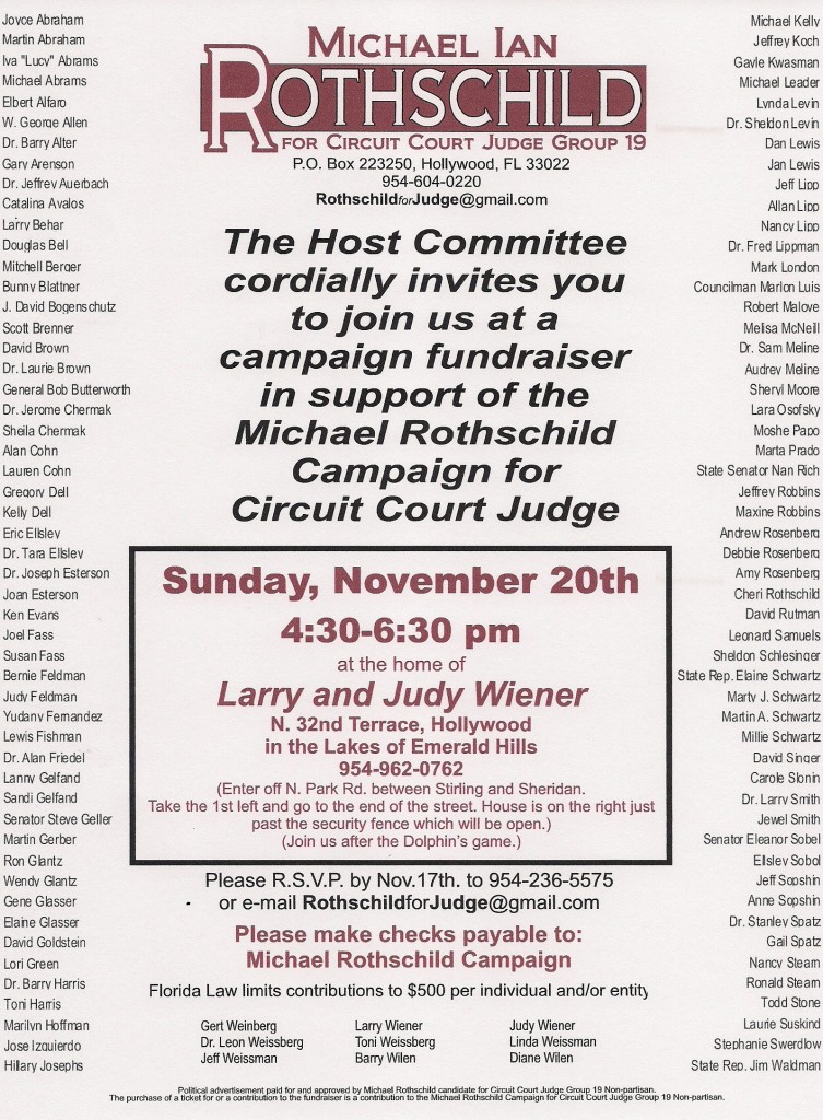 Election Tidbits: Rodstrom Running Again - BrowardBeat.com ...